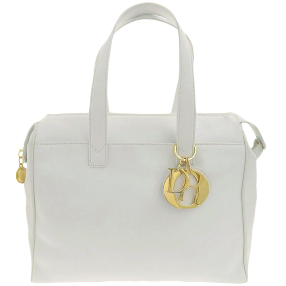 Dior | Bags | Dior Logo Plate Tote Bag White | Poshmark